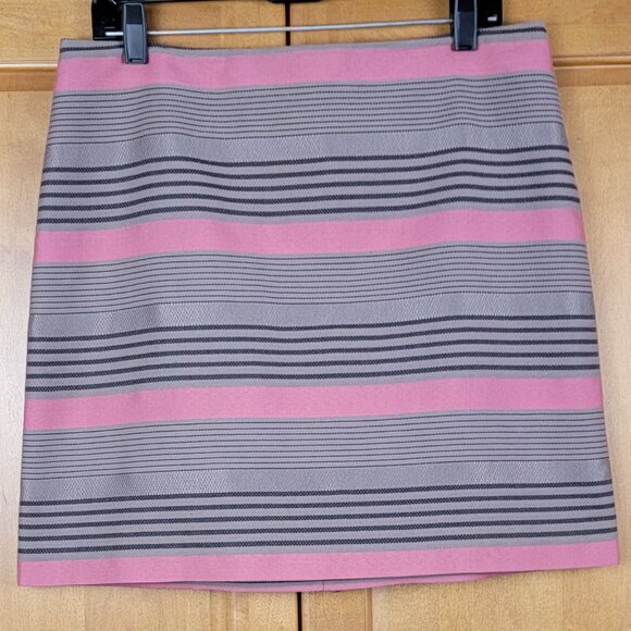 LOFT | Skirts | Loft Multicolor Jacquard Striped Aline Mini Skirt 2p ...